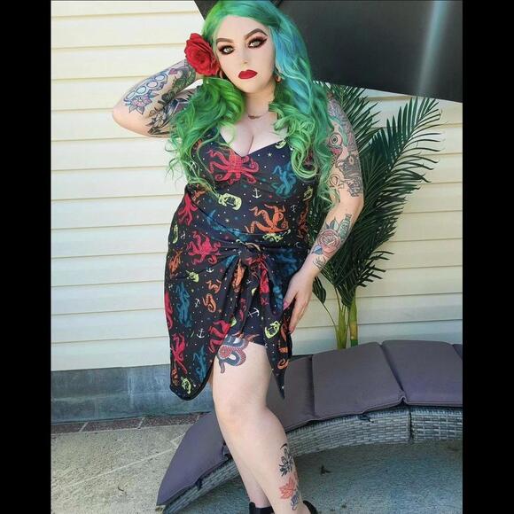 Sourpuss | Pants & Jumpsuits | Sourpuss 2 Piece Tropical Romper And ...